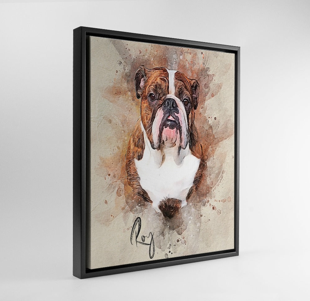 Custom Pet Portraits | Pet Portrait Painting on Canvas – Gifts Shack