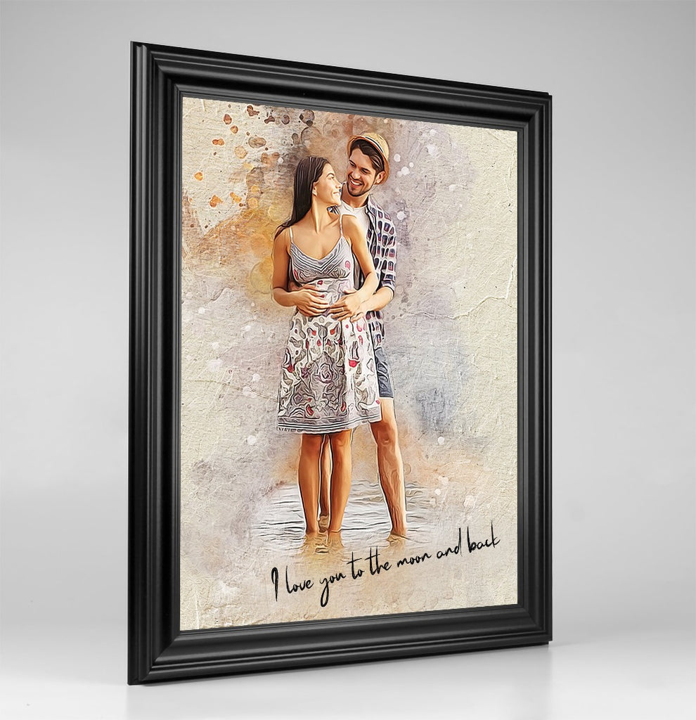 Custom Gift | Family Portraits | Personalized Photo Painting Gifts ...