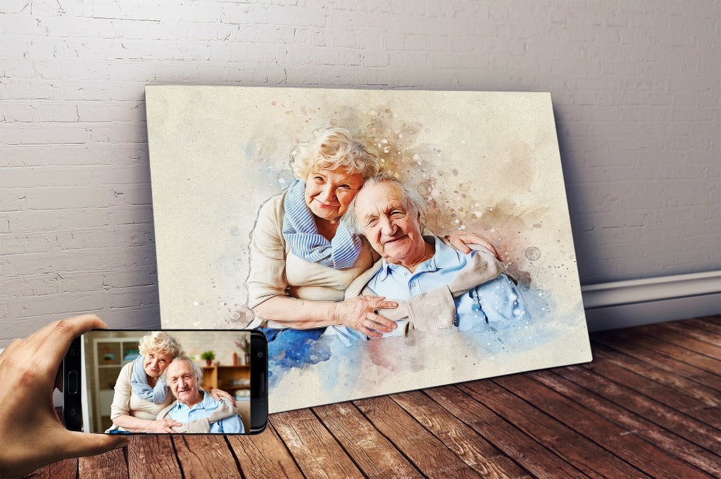 Custom Gift | Family Portraits | Personalized Photo Painting Gifts ...